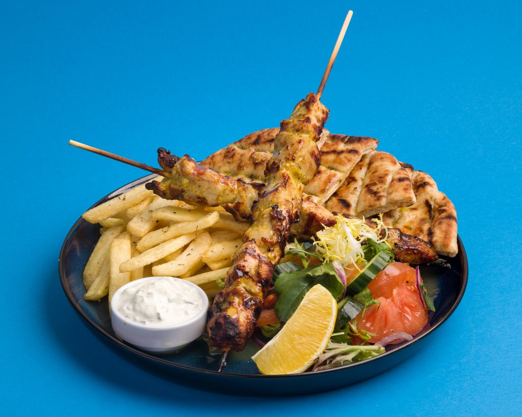 Souvlaki Chicken Plate – Pascal Greek and Grill